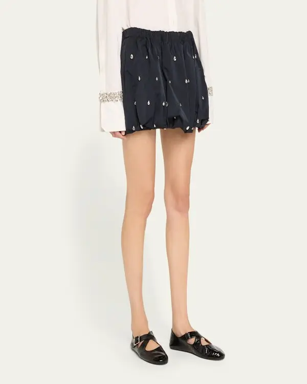 A.L.C. Holly Embellished Mini Skirt - Navy