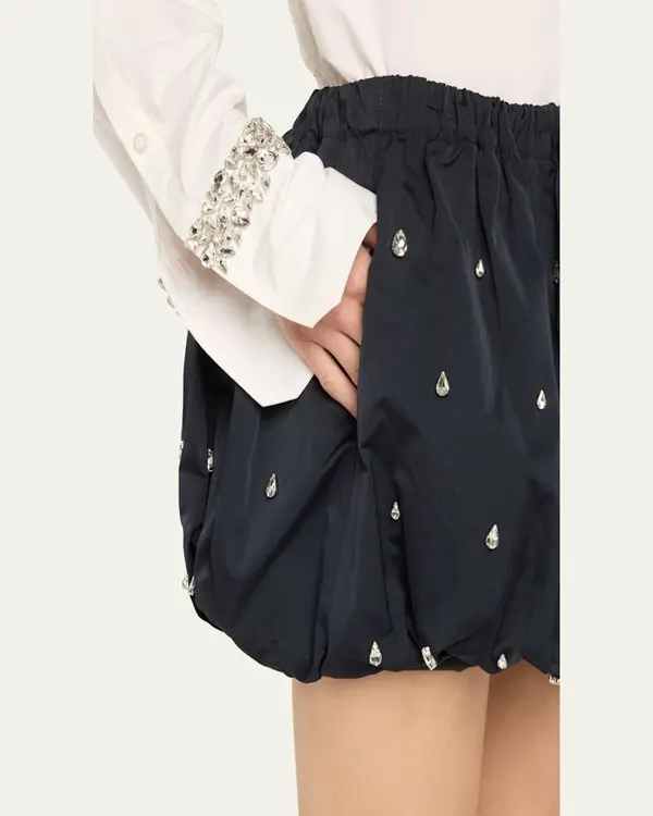 A.L.C. Holly Embellished Mini Skirt - Navy