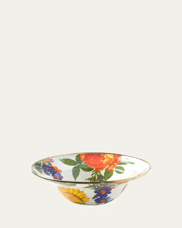 MACKENZIE-CHILDS Flower Market Breakfast Bowl - White