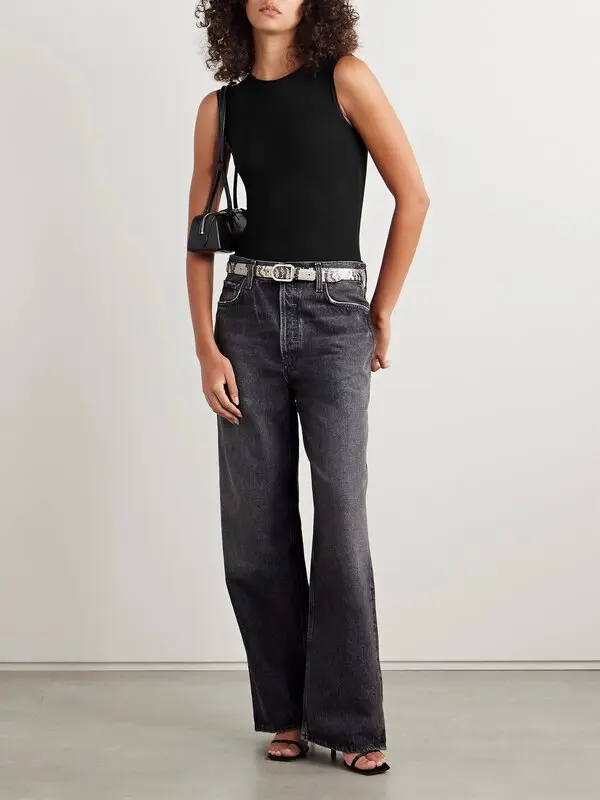 AGOLDE Aura Stretch-jersey Thong Bodysuit