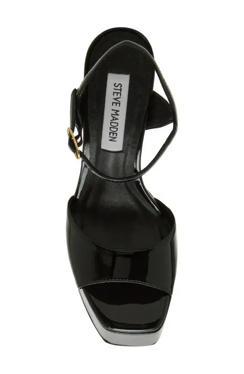 Steve Madden Cologne Platform Stiletto Sandal - Black Patent