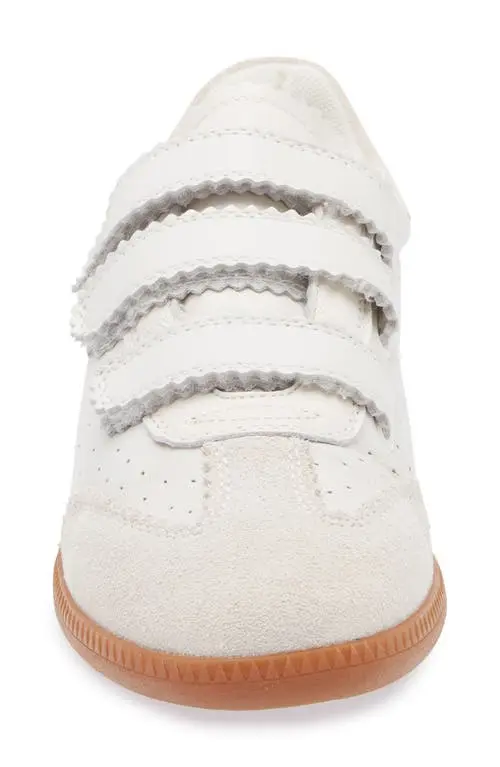Steve Madden Momentum Leather And Suede Sneakers - White