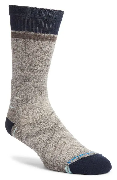 Smartwool Hike Light Cushioning Winding Trail Crew Socks - Taupe-natural Marl
