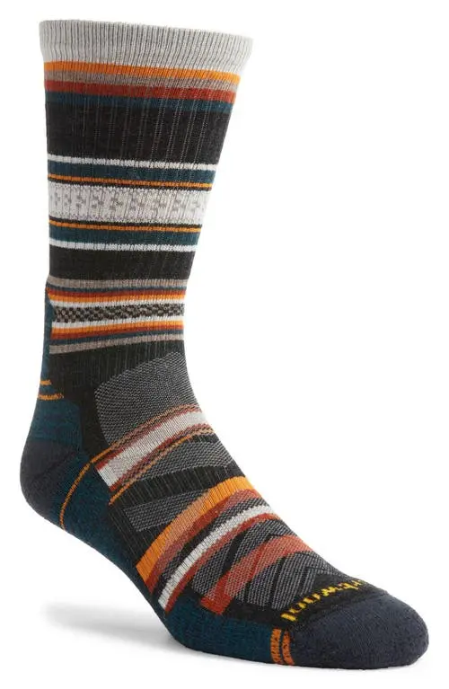Smartwool Hike Light Cushioning Panorama Crew Socks - Charcoal
