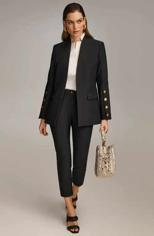 Donna Karan New York Button Detailed Shawl Collar Jacket