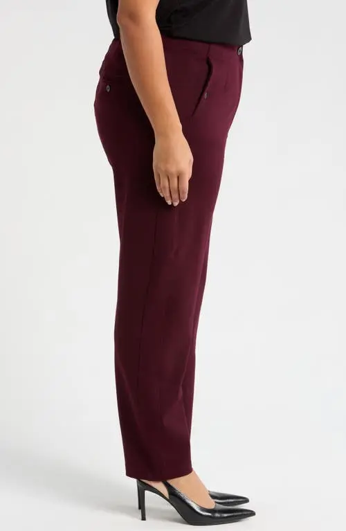 Universal Standard Audrey Ponte Pants - Black Cherry