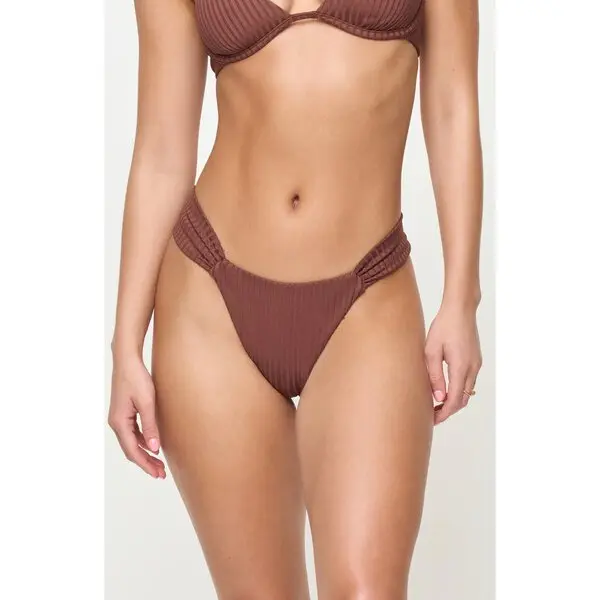 L*Space Dolce Bitsy Bikini Bottoms - Cafe