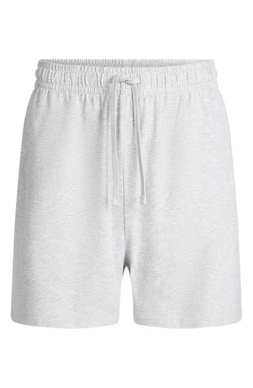 SKIMS Stretch Cotton Blend Jersey Lounge Shorts - Heather Grey