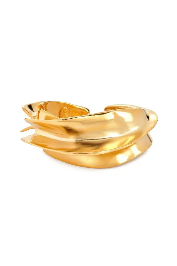 KENNETH JAY LANE Sculpted Cuff Bracelet - Gold