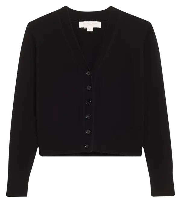 Michael Kors V-neck Cashmere Cardigan - Black