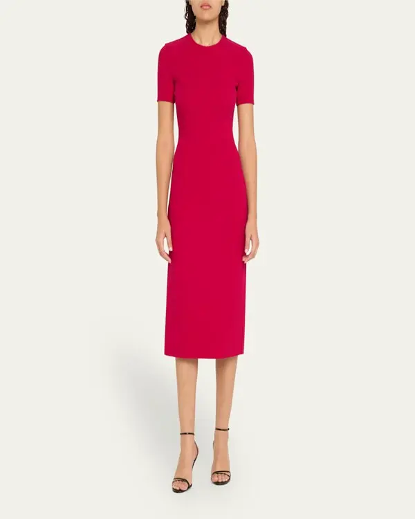 Michael Kors Short-sleeve Midi Sheath Dress