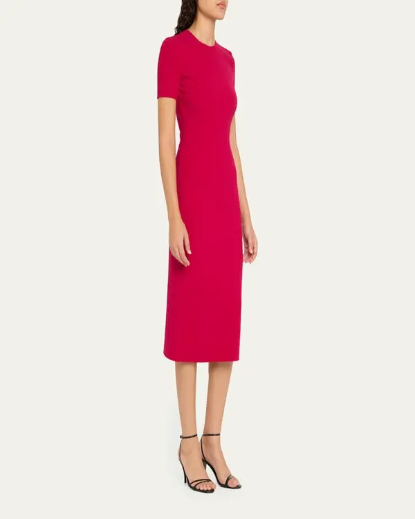 Michael Kors Short-sleeve Midi Sheath Dress