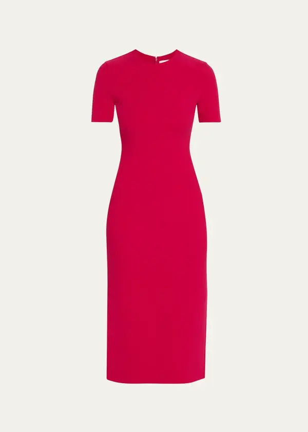Michael Kors Short-sleeve Midi Sheath Dress