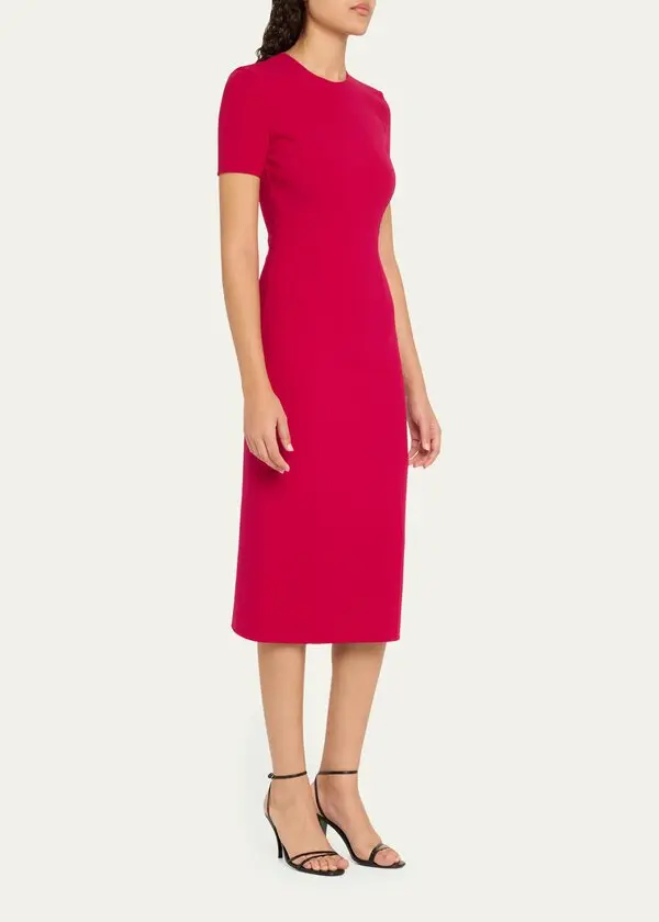 Michael Kors Short-sleeve Midi Sheath Dress