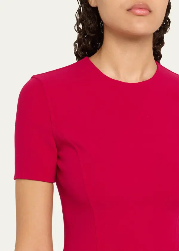 Michael Kors Short-sleeve Midi Sheath Dress