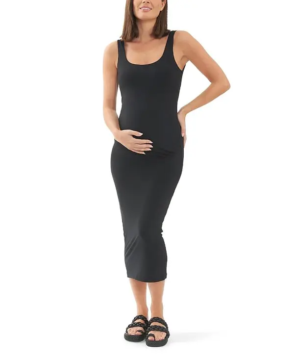 RIPE MATERNITY Luxe Knit Contour Dress - Black