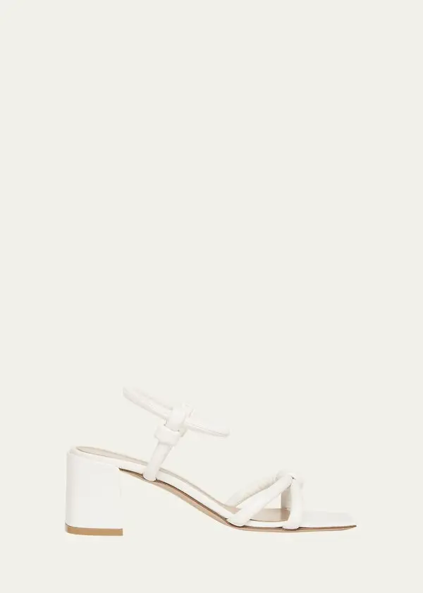 GIANVITO ROSSI Knotted Leather Sandals