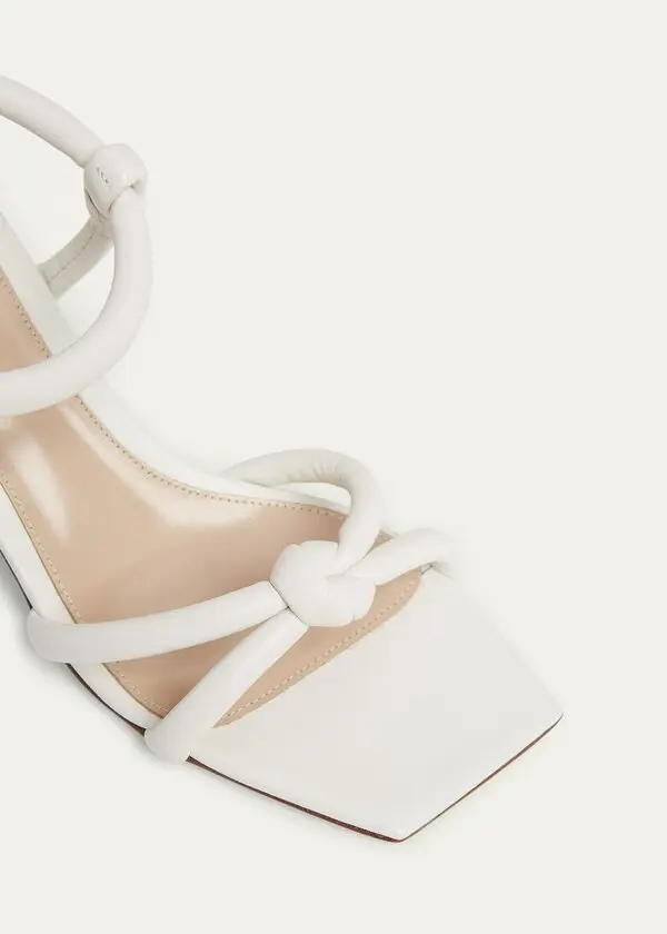 GIANVITO ROSSI Knotted Leather Sandals