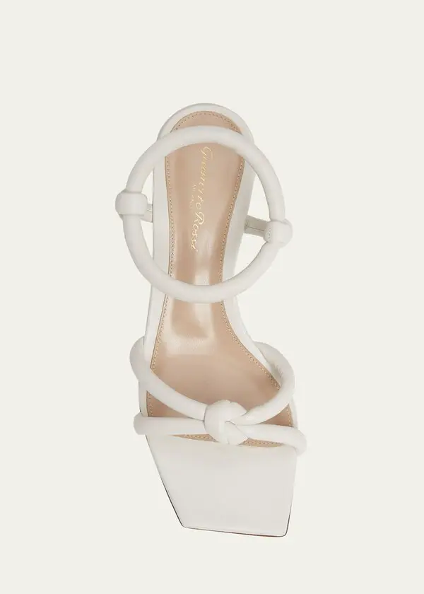 GIANVITO ROSSI Knotted Leather Sandals