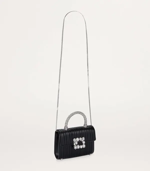 ROGER VIVIER Mini Nappa Leather Jewel Top-handle Bag