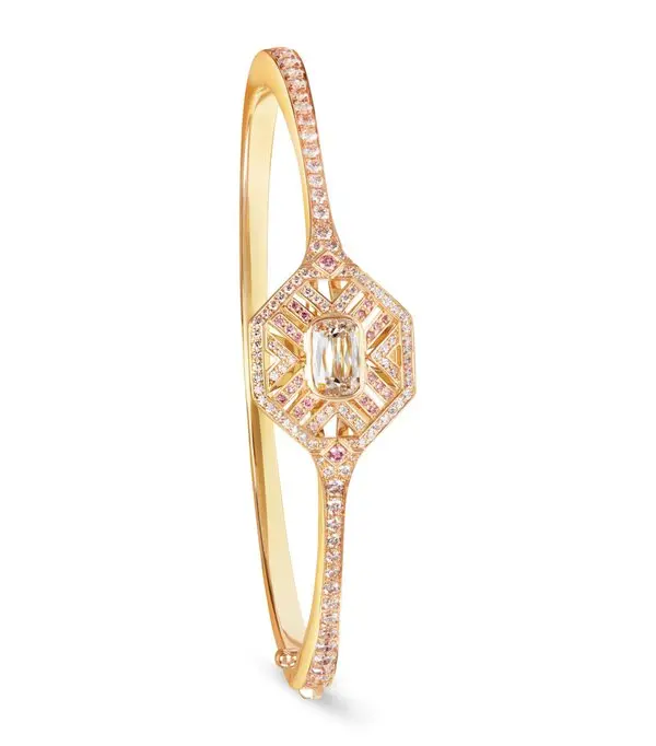 BOODLES Yellow And Ashoka Diamond Fifth Avenue Bangle - Gold