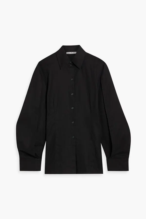 【takkle】AcneStudios CottonTwill Shirt Acne Studios Cotton-Twill Shirt In Black - 75% Off | Editorialist