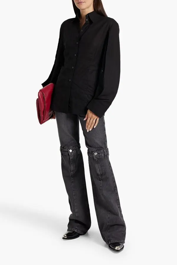 【takkle】AcneStudios CottonTwill Shirt Acne Studios Cotton-Twill Shirt In Black - 75% Off | Editorialist