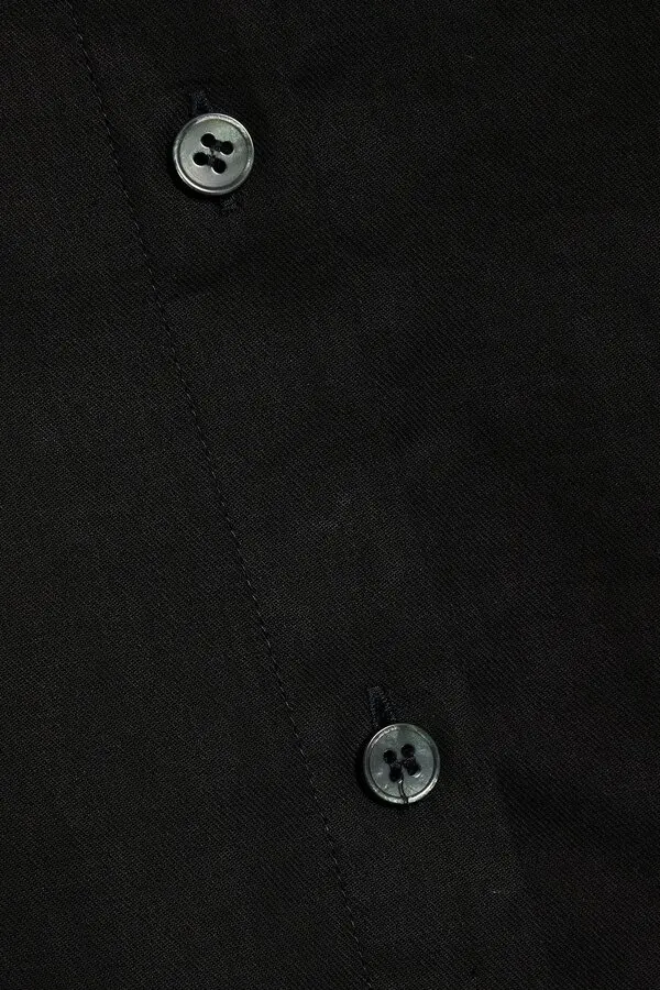 Acne Studios Cotton-Twill Shirt In Black - 75% Off | Editorialist