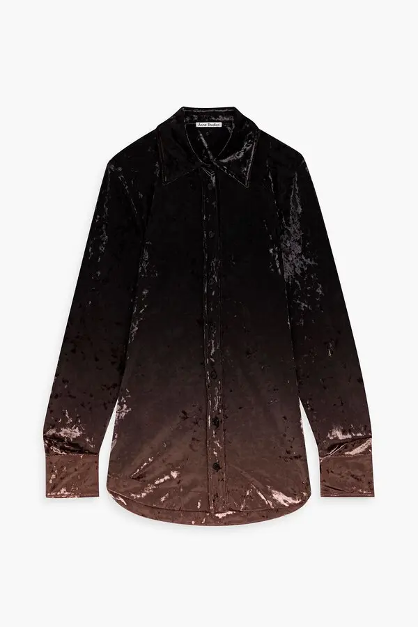 Acne Studios Crushed Velvet Shirt