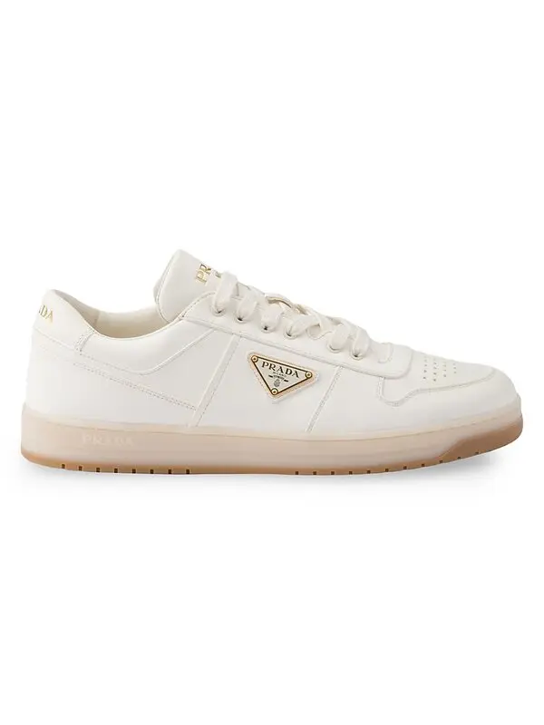 Prada Downtown Nappa Leather Sneakers - Beige Khaki