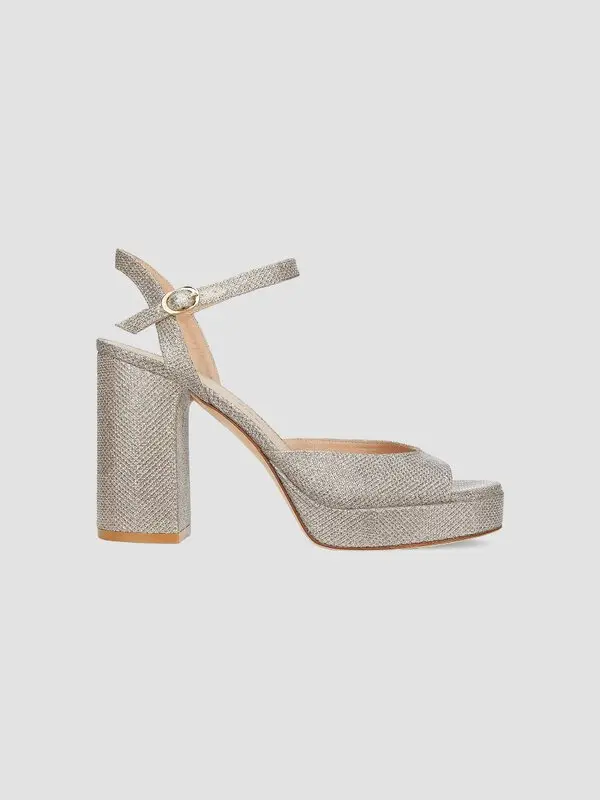 STUART WEITZMAN Dayna Ii 100mm Platform Sandals - Poudre