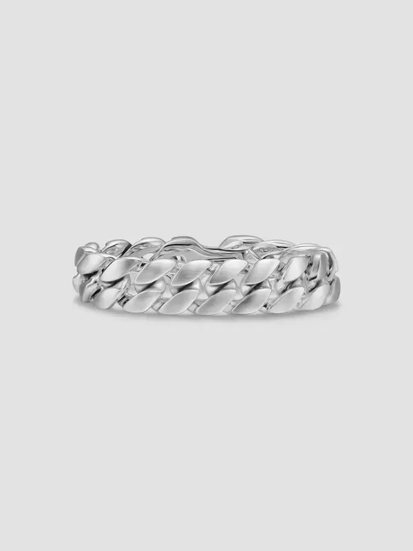 David Yurman Curb Chain Bracelet In Sterling 18mm - Silver