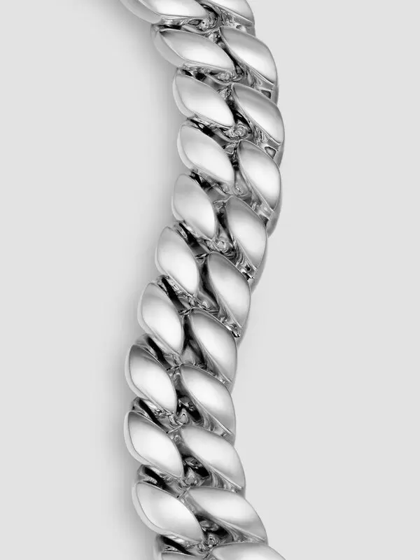 David Yurman Curb Chain Bracelet In Sterling 18mm