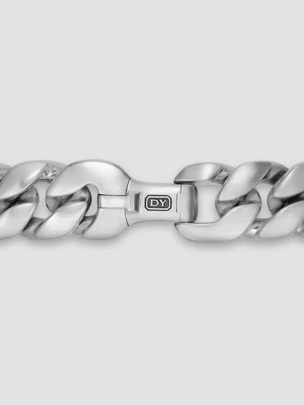 David Yurman Curb Chain Bracelet In Sterling 18mm