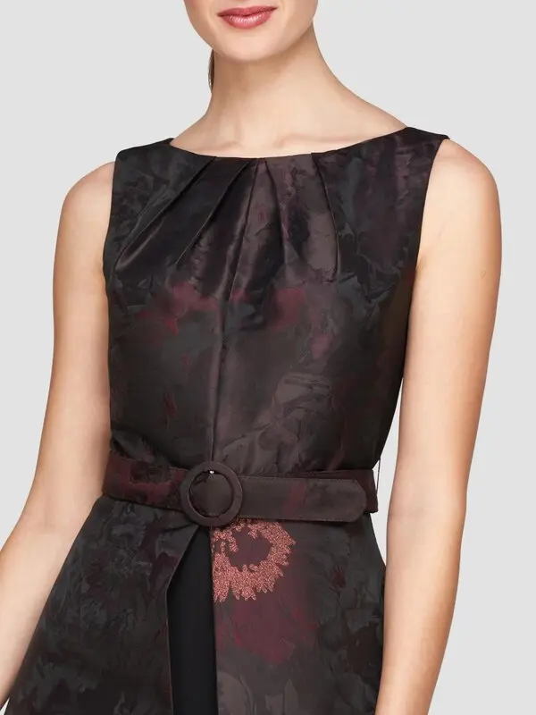 KAY UNGER Babette Walk-thru Belted Jumpsuit