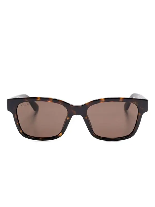 Gucci Tortoiseshell Wayfarer Sunglasses - Brown
