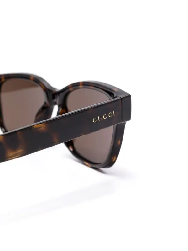 Gucci Tortoiseshell Wayfarer Sunglasses - Brown