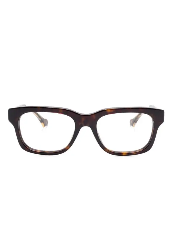 Gucci Square-frame Glasses - Brown