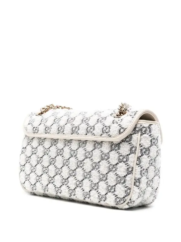 Gucci Small Gg Marmont Shoulder Bag - White