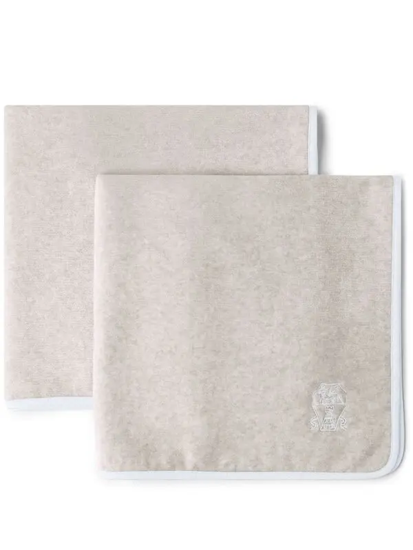 Brunello Cucinelli Logo-embroidered Towel - Neutrals