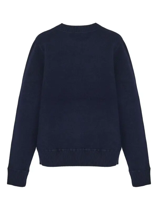 YVES SALOMON Two-tone Knit Jumper