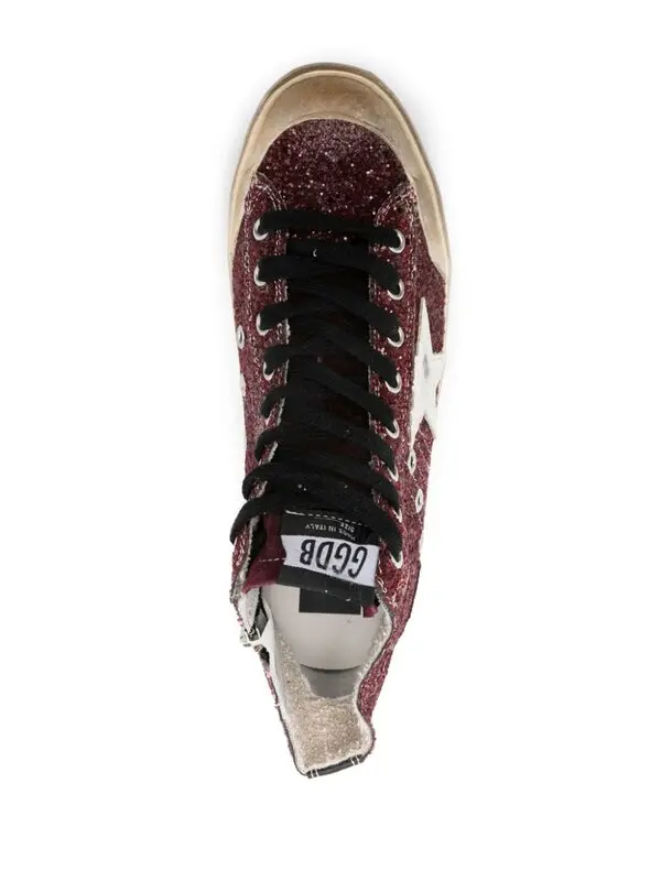 GOLDEN GOOSE Francy Penstar High-top Sneakers - Red