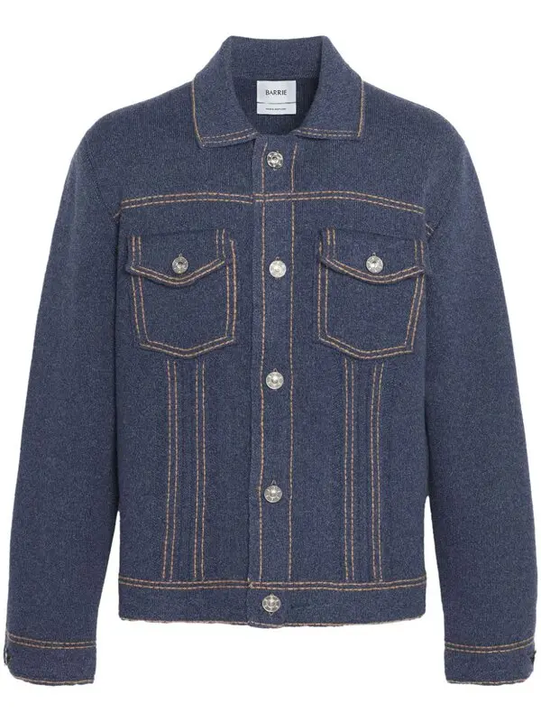 BARRIE Knitted Denim Jacket