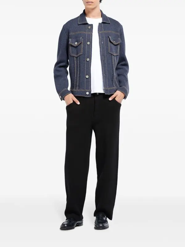 BARRIE Knitted Denim Jacket