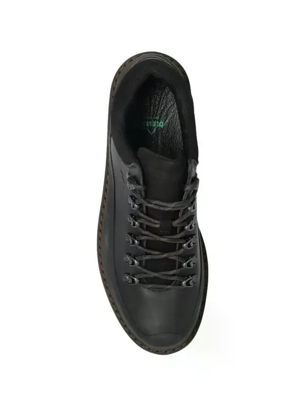 Diemme Cornaro Gomma Leather Low-top Sneakers - Black