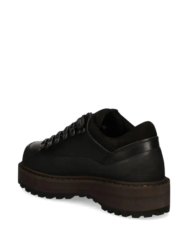 Diemme Cornaro Gomma Leather Low-top Sneakers - Black