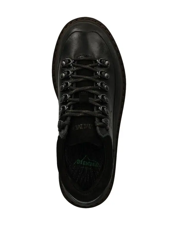 Diemme Cornaro Gomma Leather Low-top Sneakers - Black