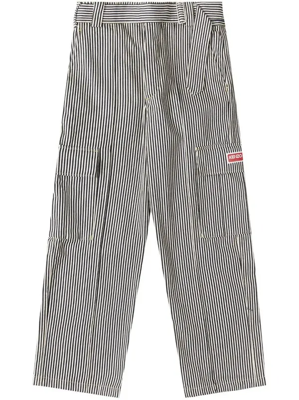 Kenzo Striped Straight Leg Trousers