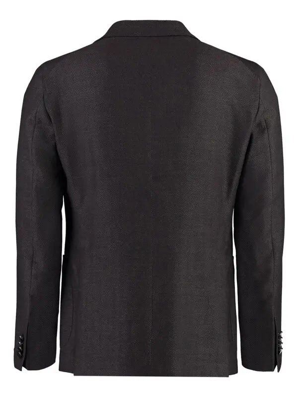 Tagliatore Peak-lapels Single-breasted Blazer - Brown
