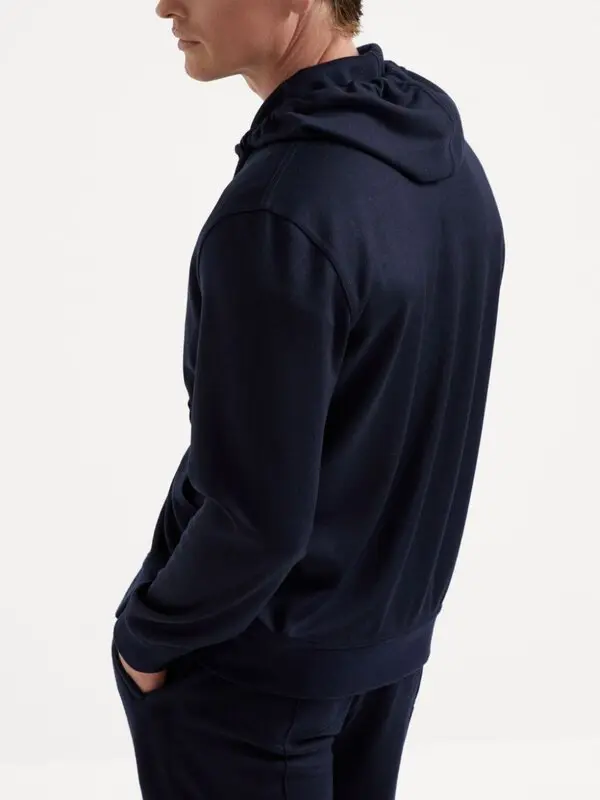 Brunello Cucinelli Knitted Hoodie - Blue